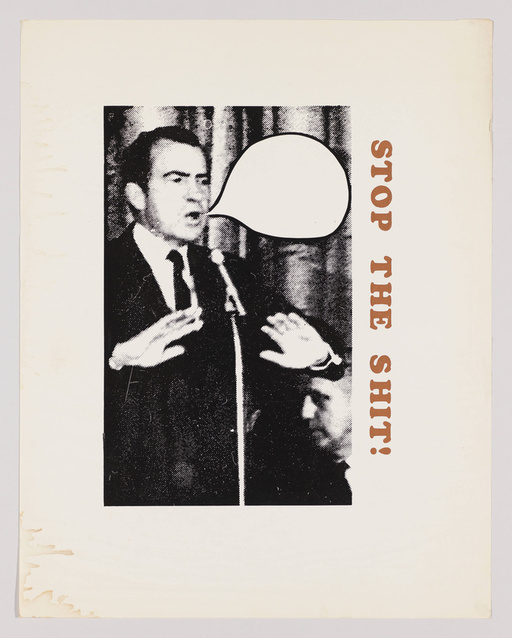 Unknown artist | Stop the Shit! | Whitney Museum of American Art