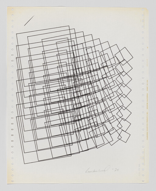 Joan Truckenbrod, Coded Algorithmic Drawings, 1975 | Whitney Museum of ...