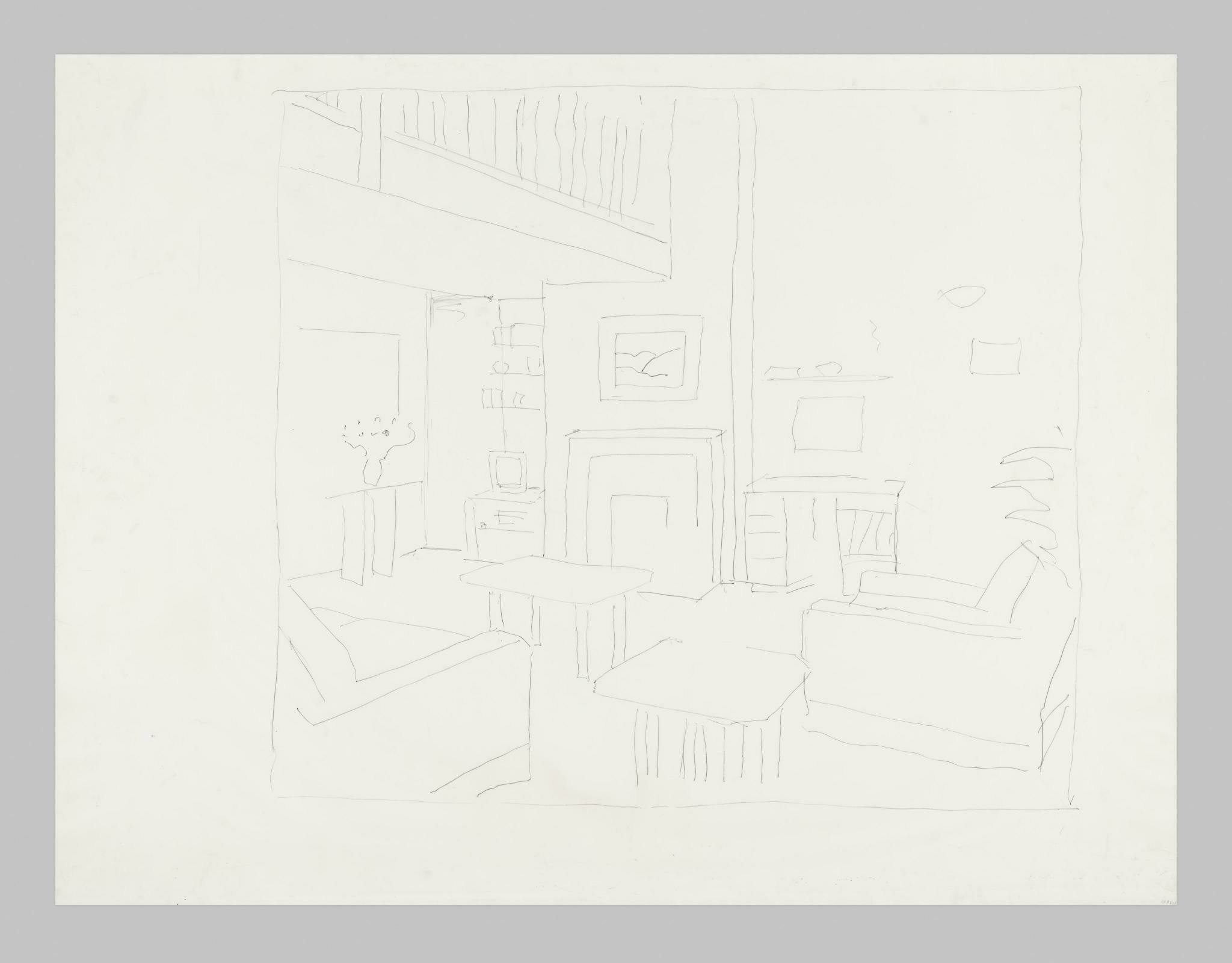 Roy Lichtenstein | Interior Series (Study) | Whitney Museum of American Art