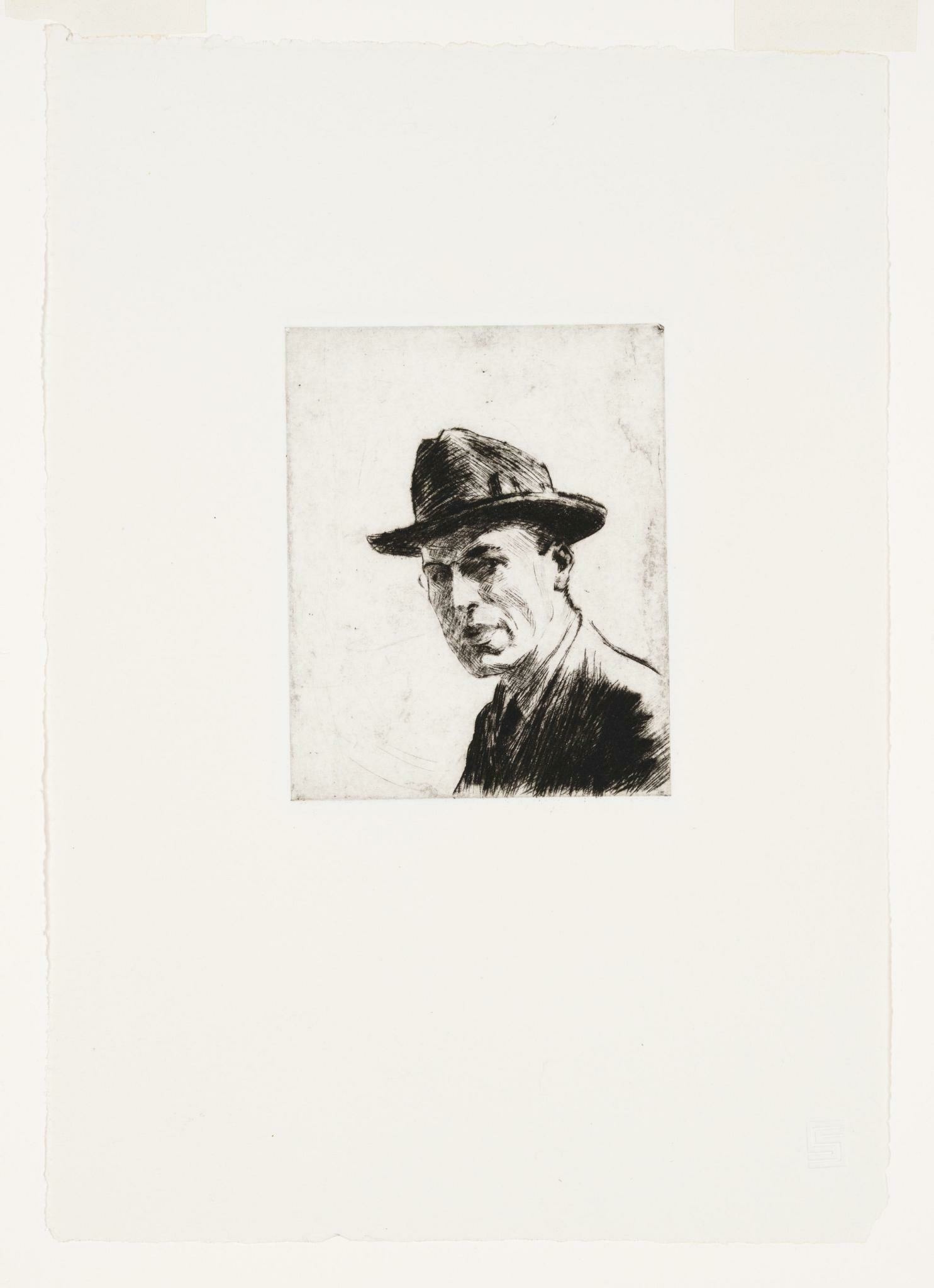 Edward Hopper | Self-Portrait with Hat | Whitney Museum of American Art