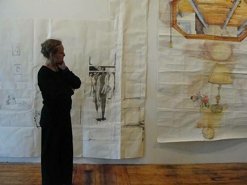 Education Committee Visits the Studio of Biennial Artist Dawn Clements ...