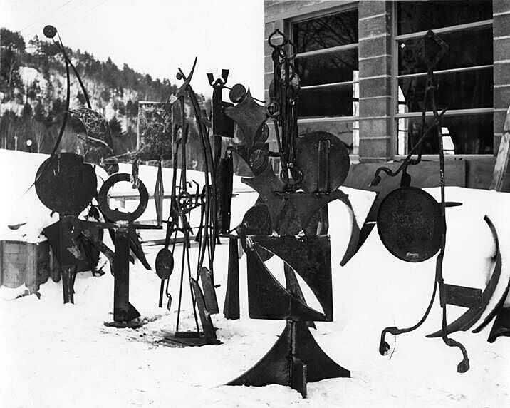 David Smith, Untitled (Voltri-Boltons in snow, Bolton Landing), c. 1963 ...