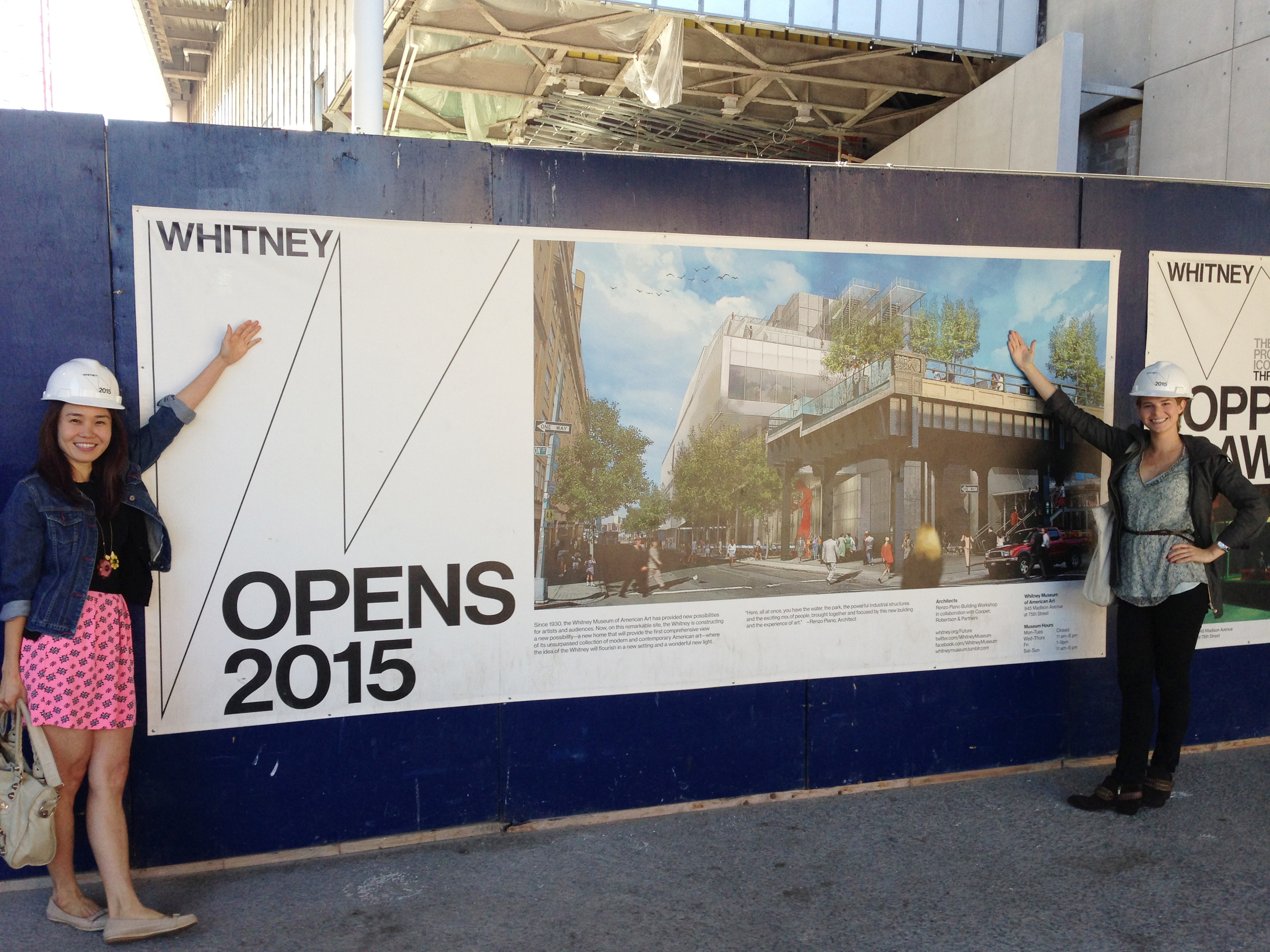 School Programs staff go on a hard hat tour of the future Whitney ...