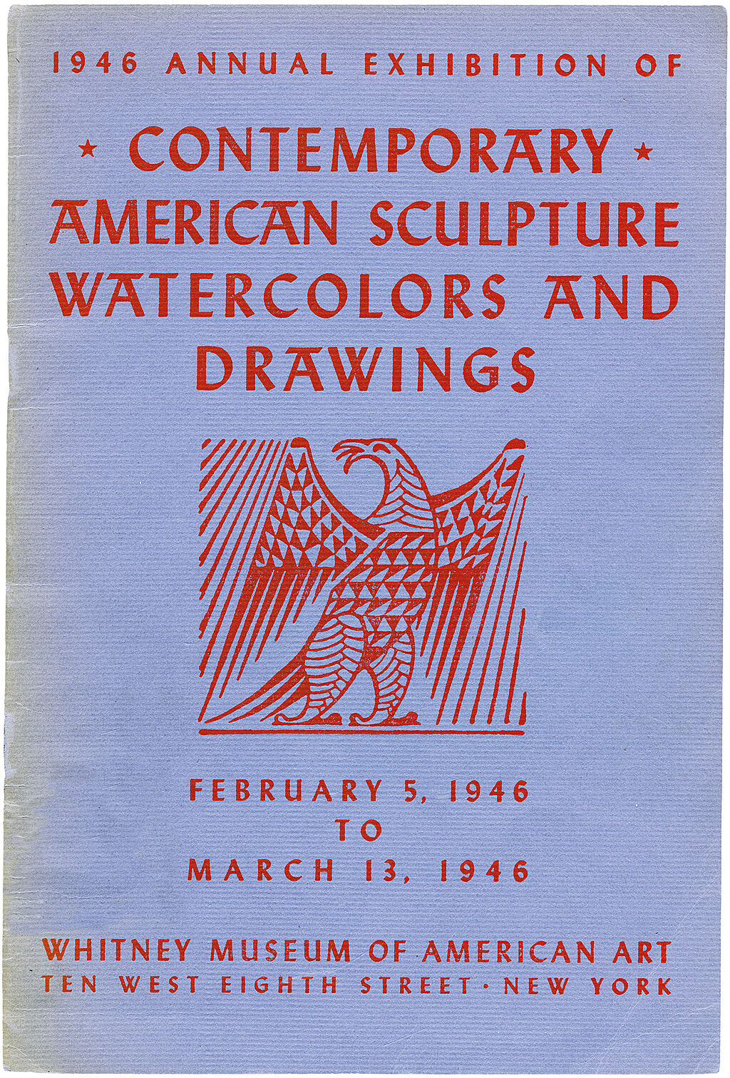 1946 Annual Exhibition of Contemporary American Sculpture, Watercolors ...