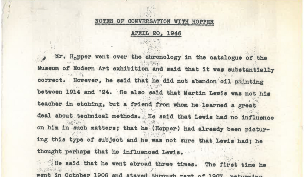 Edward and Josephine Hopper Resources | Whitney Museum of American Art